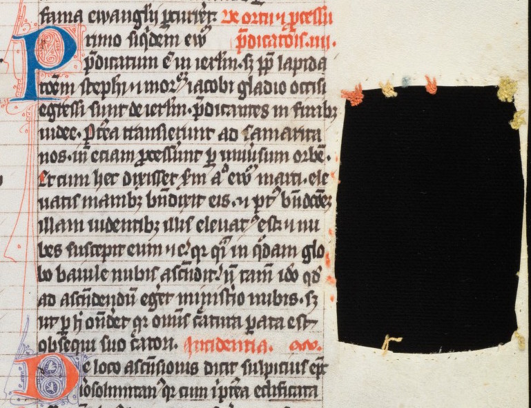 Dealing with Holes in a Medieval Manuscript – Brandon W. Hawk